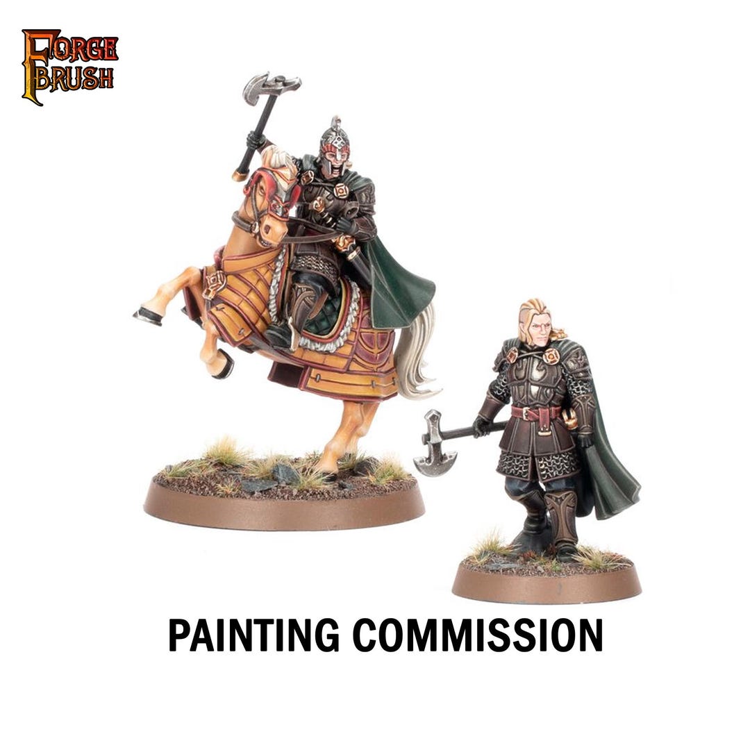PAINTED Haleth Prince of Rohan, Mesbg PAINTING COMMISSION. Middle Earth ...