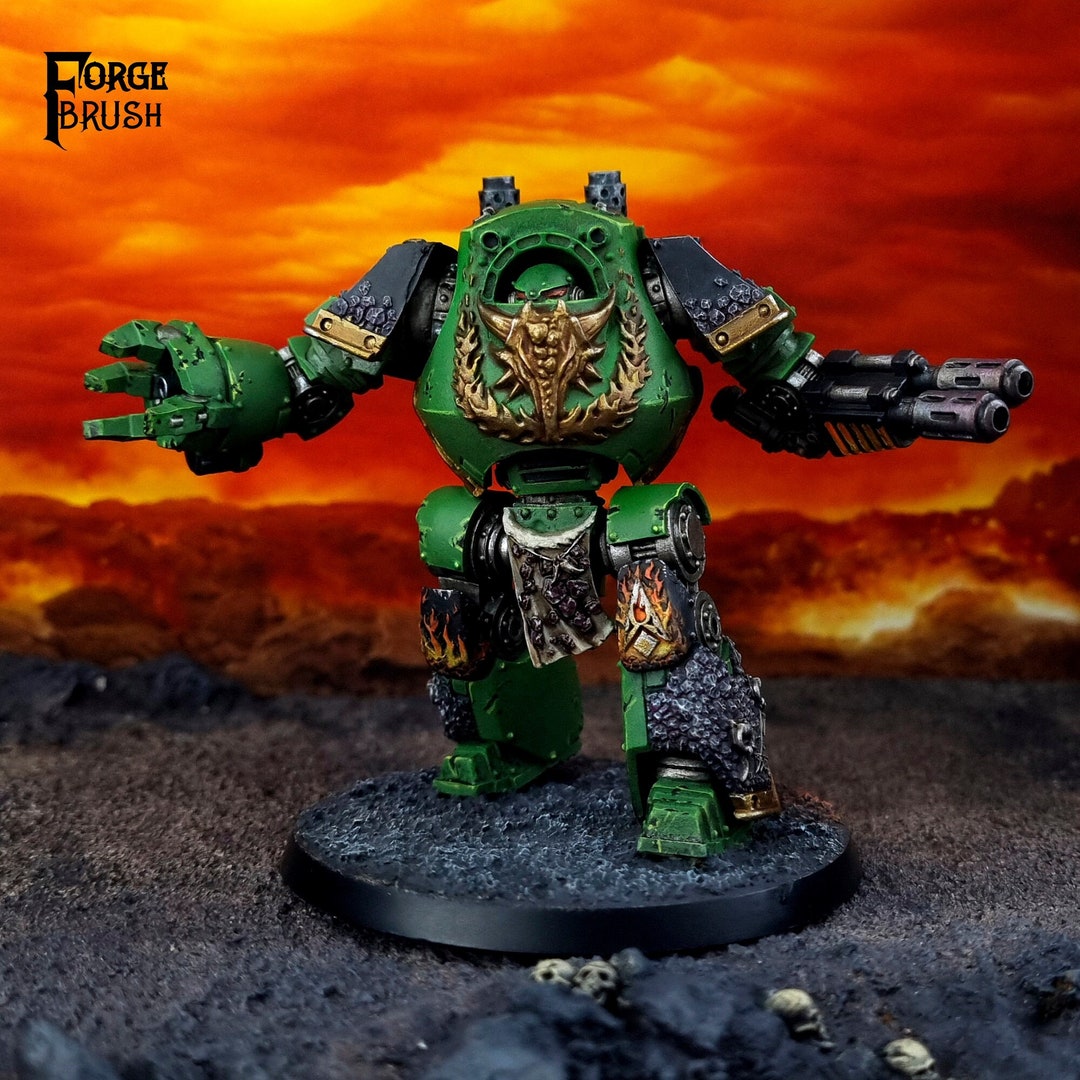 Dreadnought Contemptor Salamanders Warhammer 40k Painted Games Workshop ...