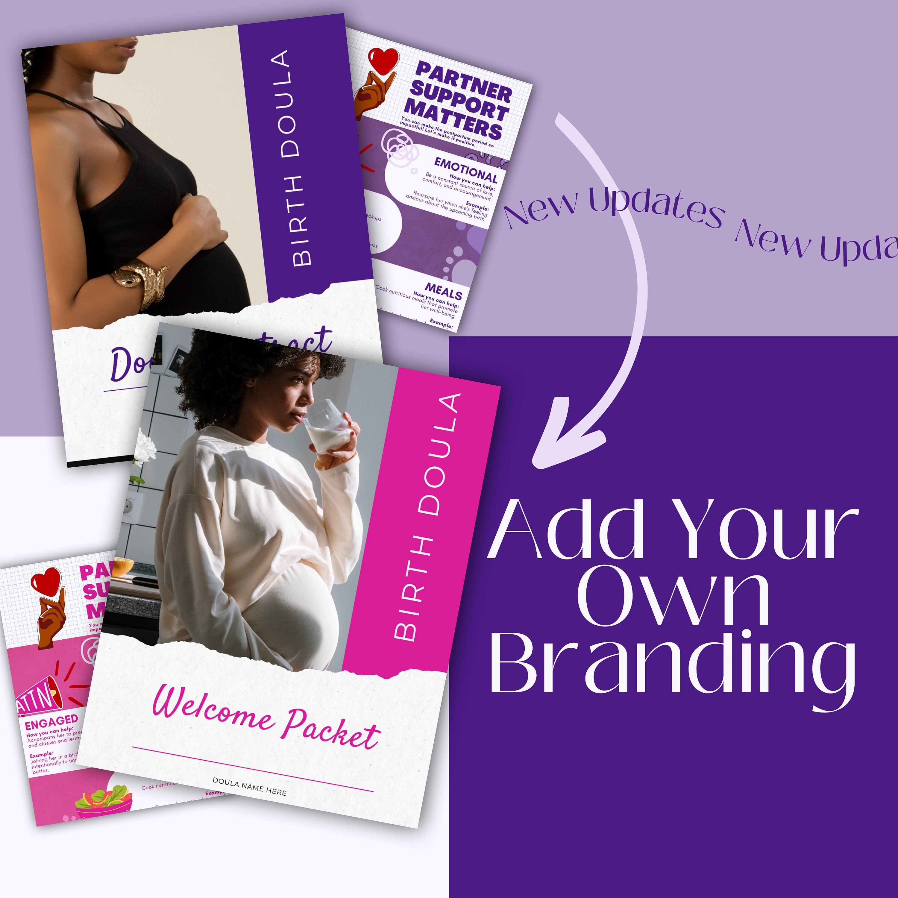 Birth + Postpartum Doula Bundle Contract & Welcome Packet | Business ...