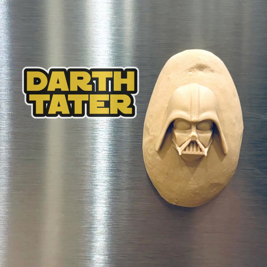 Darth Tater Fridge Magnet - Funny Star Wars Darth Vader Refrigerator ...