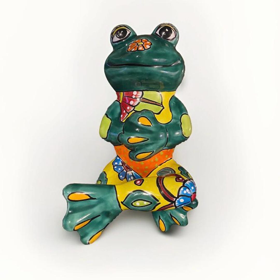 Vintage Talavera Frog Folk Art Mexican Pottery Wall Art Home Decor ...