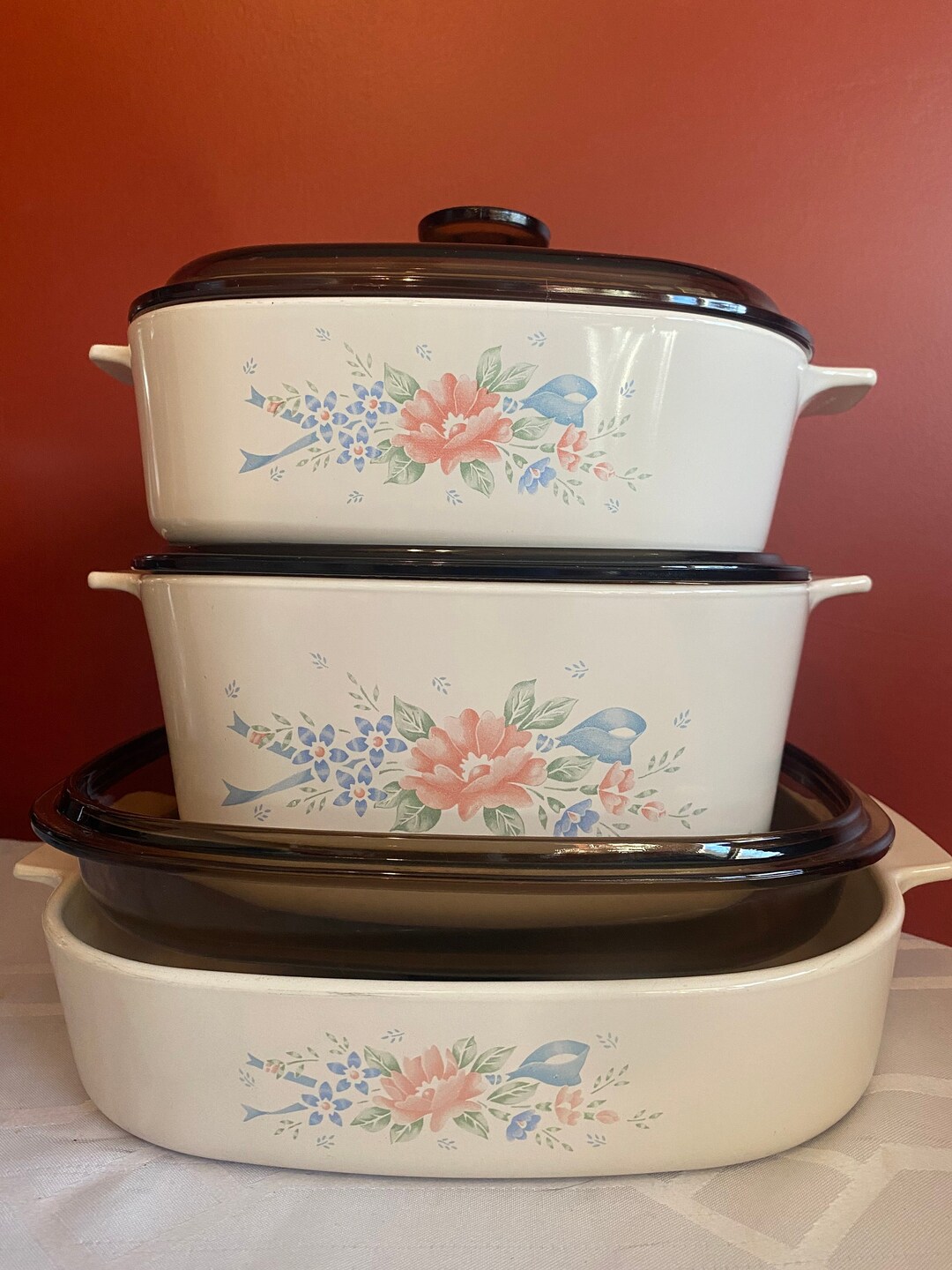 Corning Ware Symphony Casserole Dishes A-3-B 3L A-2-B 2L A-10-B 2.5L ...