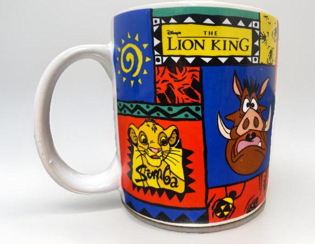 Vintage Lion King Coffee Mug Timon and Pumba Disney 12 Fl Oz Vintage ...