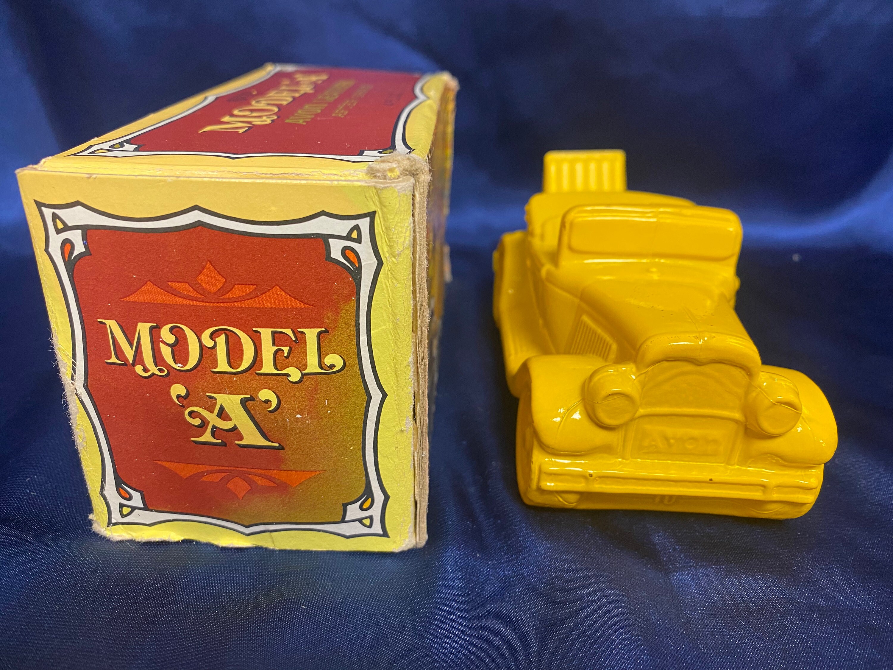 Avon Model A Car Shaped Glass Bottle in Original Box Leather After ...