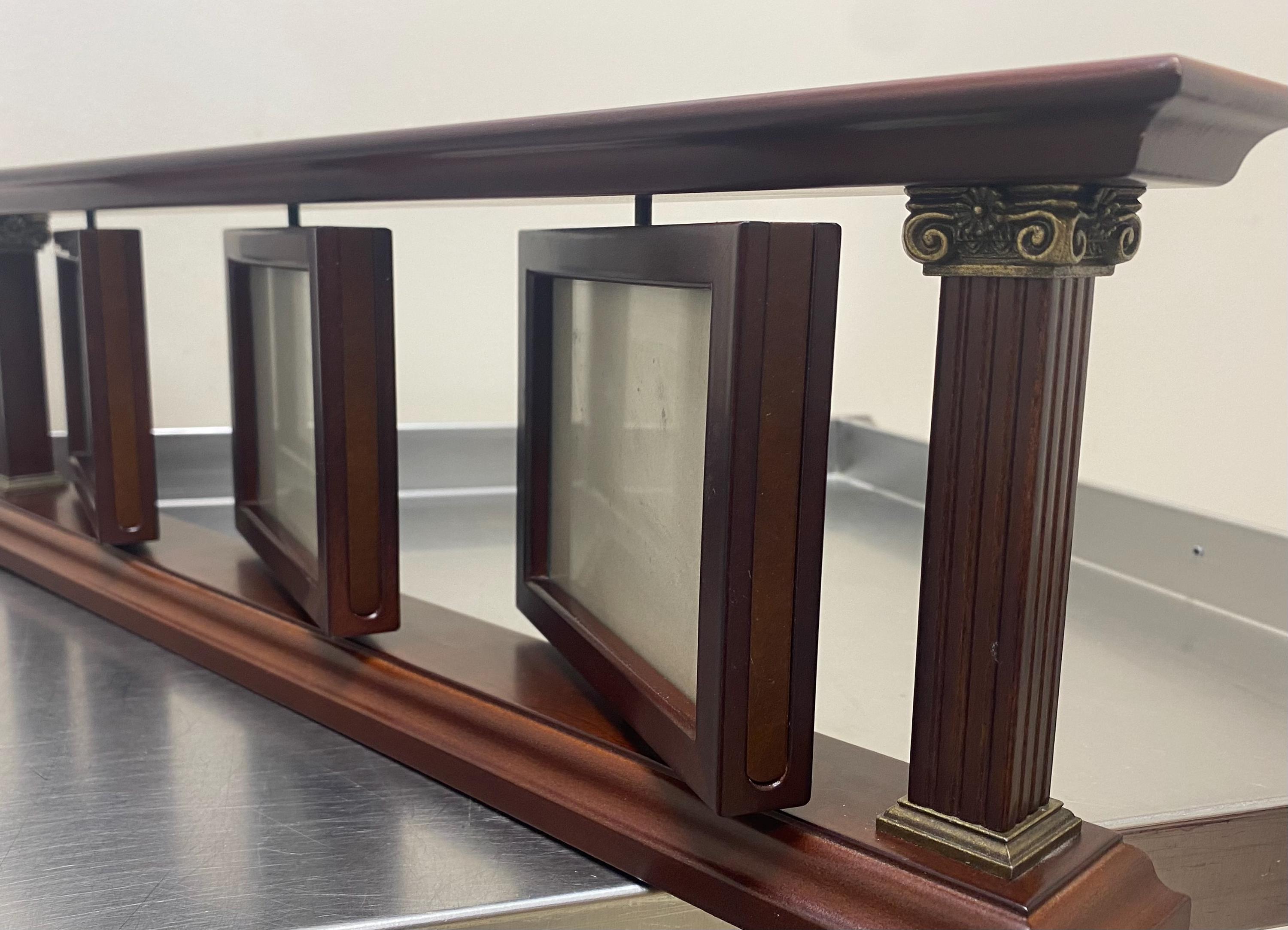 Bombay Co. Excelsior Mahogany Picture Frame | 6 Swiveling Photos ...