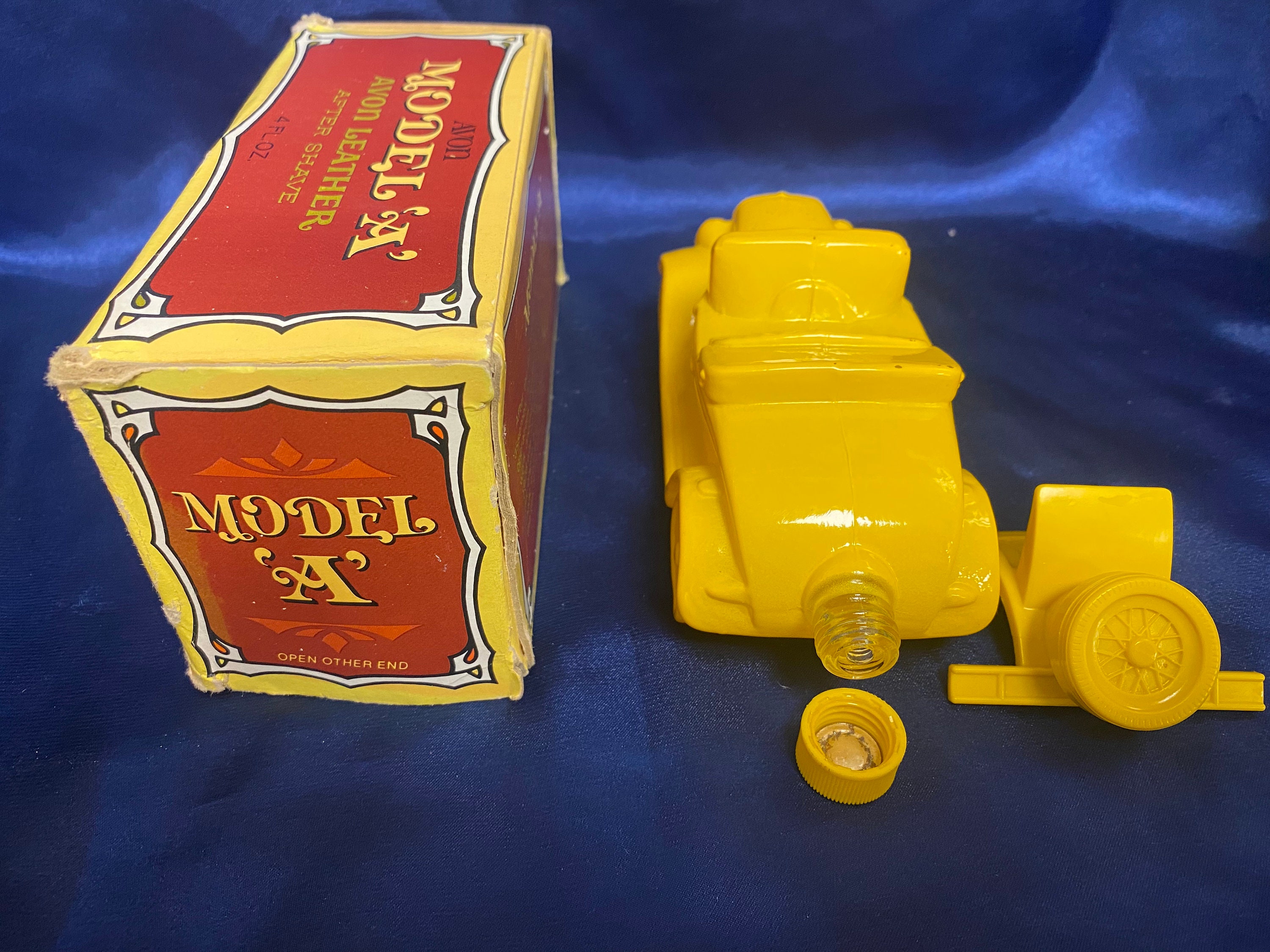 Avon Model A Car Shaped Glass Bottle in Original Box Leather After ...
