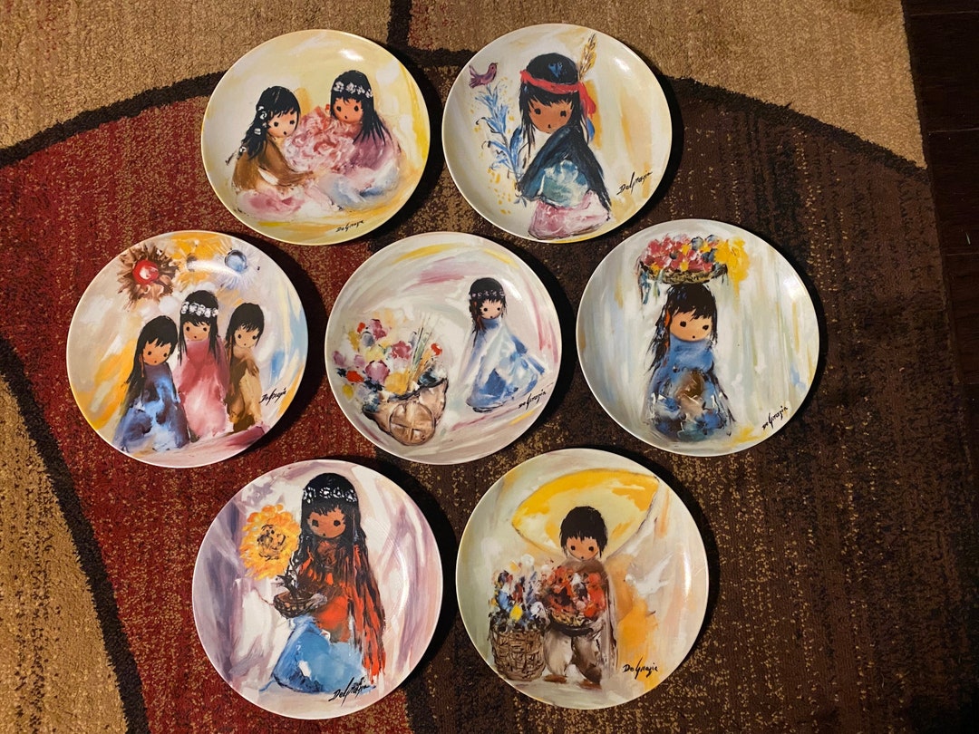 Degrazia Children of the Sun Collectors Plates Set of 7 Edwin M ...