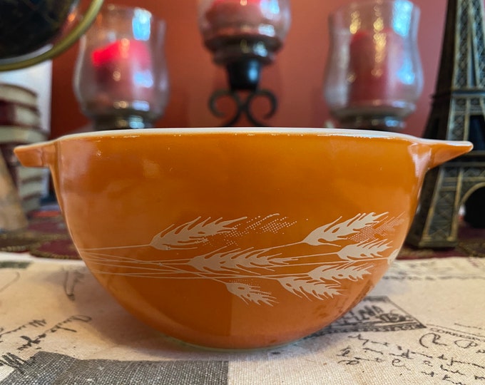 Vintage Pyrex Cinderella Nesting Bowl Small Size Orange Wheat Pattern 750 Ml 441 1960s - Etsy
