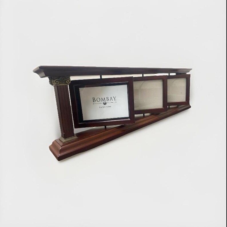 Bombay Co. Excelsior Mahogany Picture Frame | 6 Swiveling Photos ...