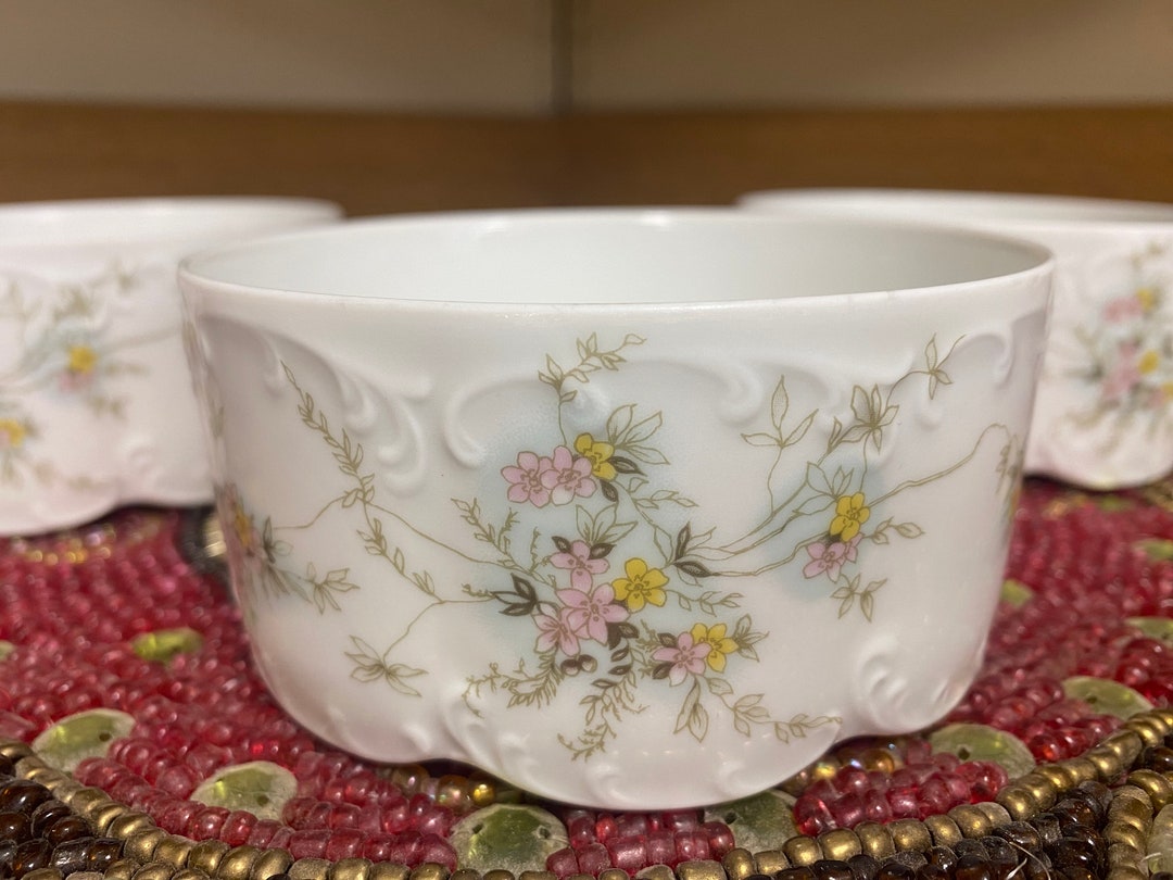 Vintage Rosenthal Catherine Bowls: Classic Rose Porcelain Dessert Set ...