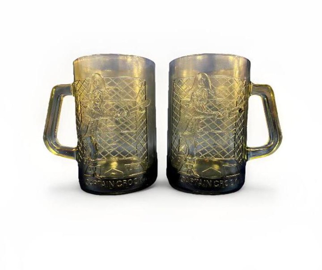Mcdonalds Sports Series Captain Crook Glass Mugs Set of 2 Baseball ...