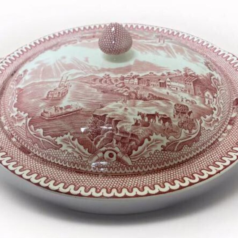 Red Transfer Ware - Etsy