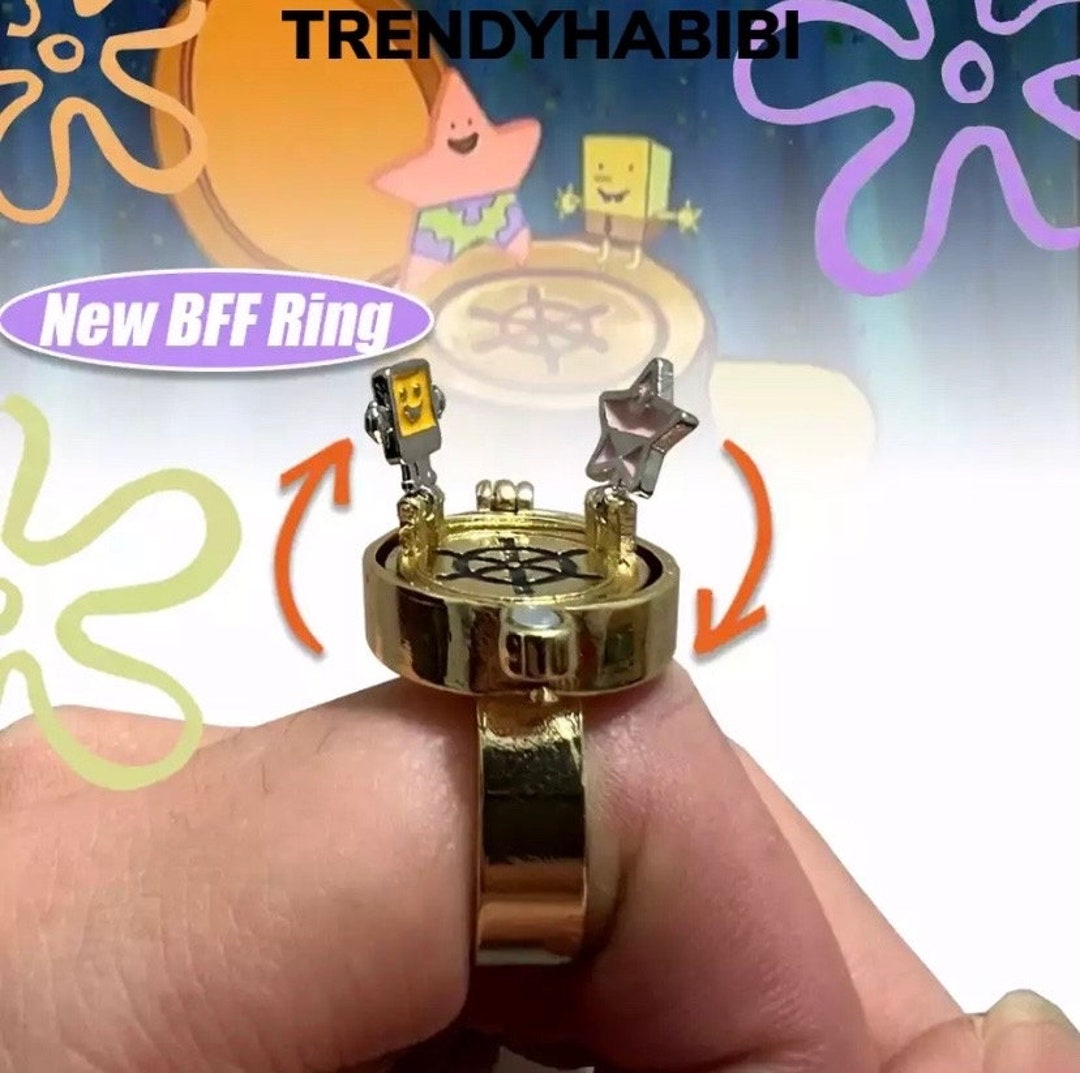 Embrace Friendship With the Spongebob BFF Ring A High-quality Token of ...