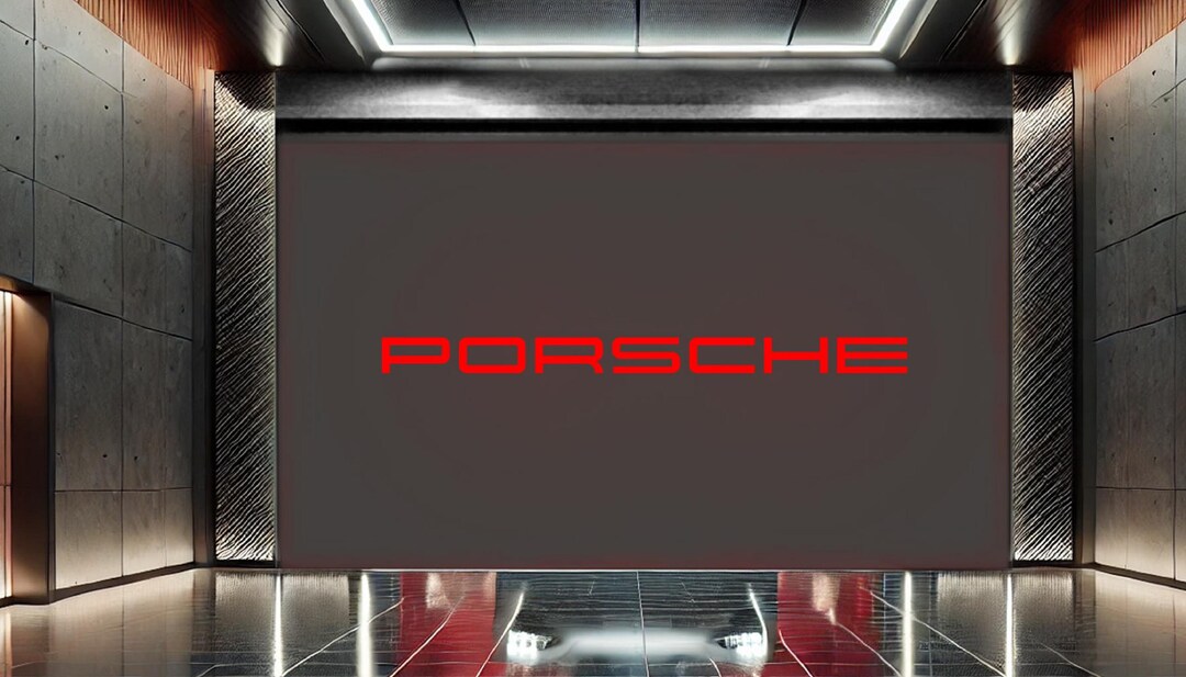 PORSCHE Plexi Wall Sign - Etsy