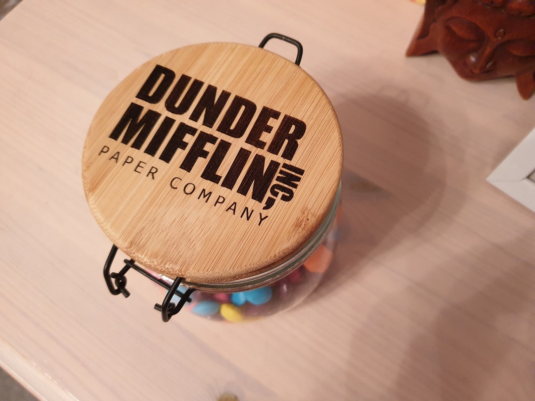Dunder Mifflin Glass Candy Sweet Jar // the Office US Inspired Gift ...