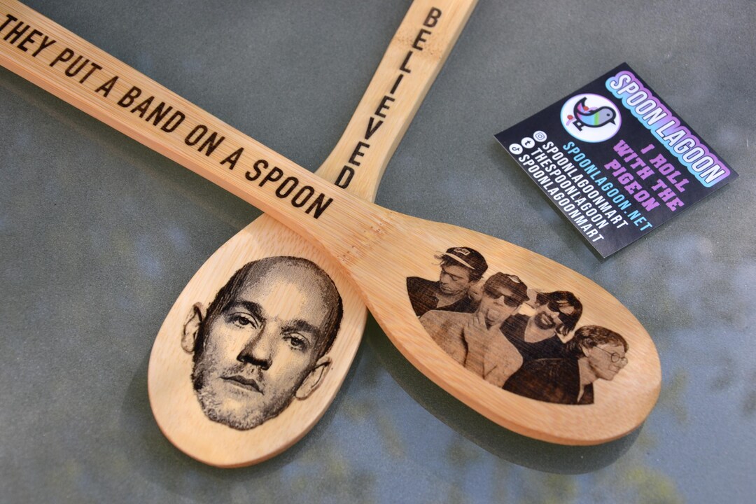 R.E.M Kitchen Spoon - R.E.M on a Spoon / Man on the Moon // REM Fan ...