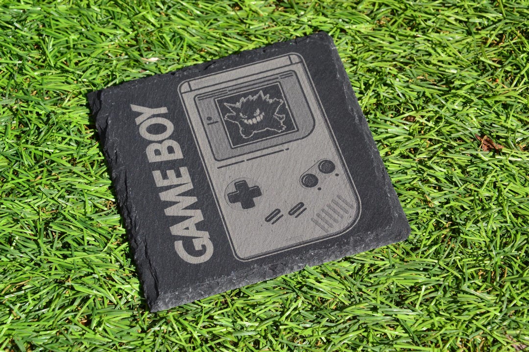 Gengar/ Pikachu/ Wooper - Classic Nintendo Game Boy - Slate Coaster ...