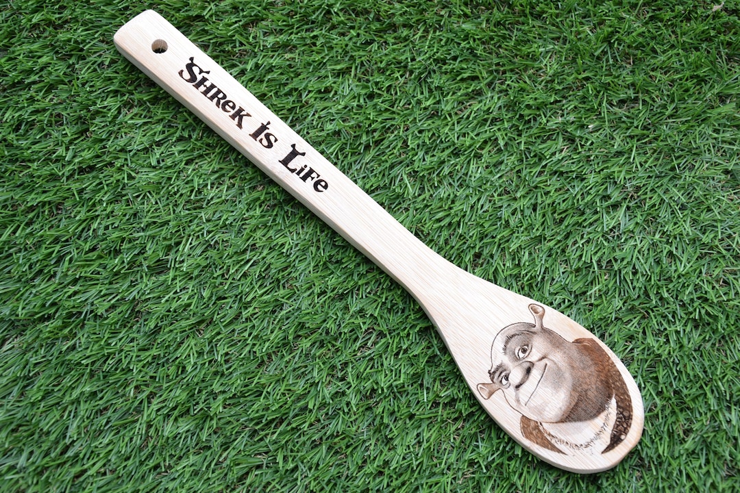 Shrek Kitchen Spoon Shrek is Love Shrek is Life // Wooden Bamboo ...