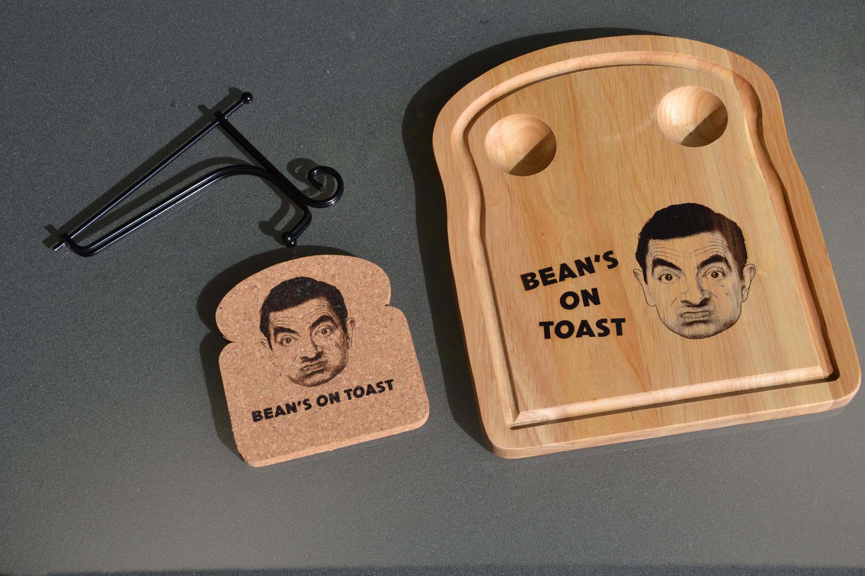 Mr Bean Inspired "bean's on Toast" Breakfast Serving Board // Rowan ...