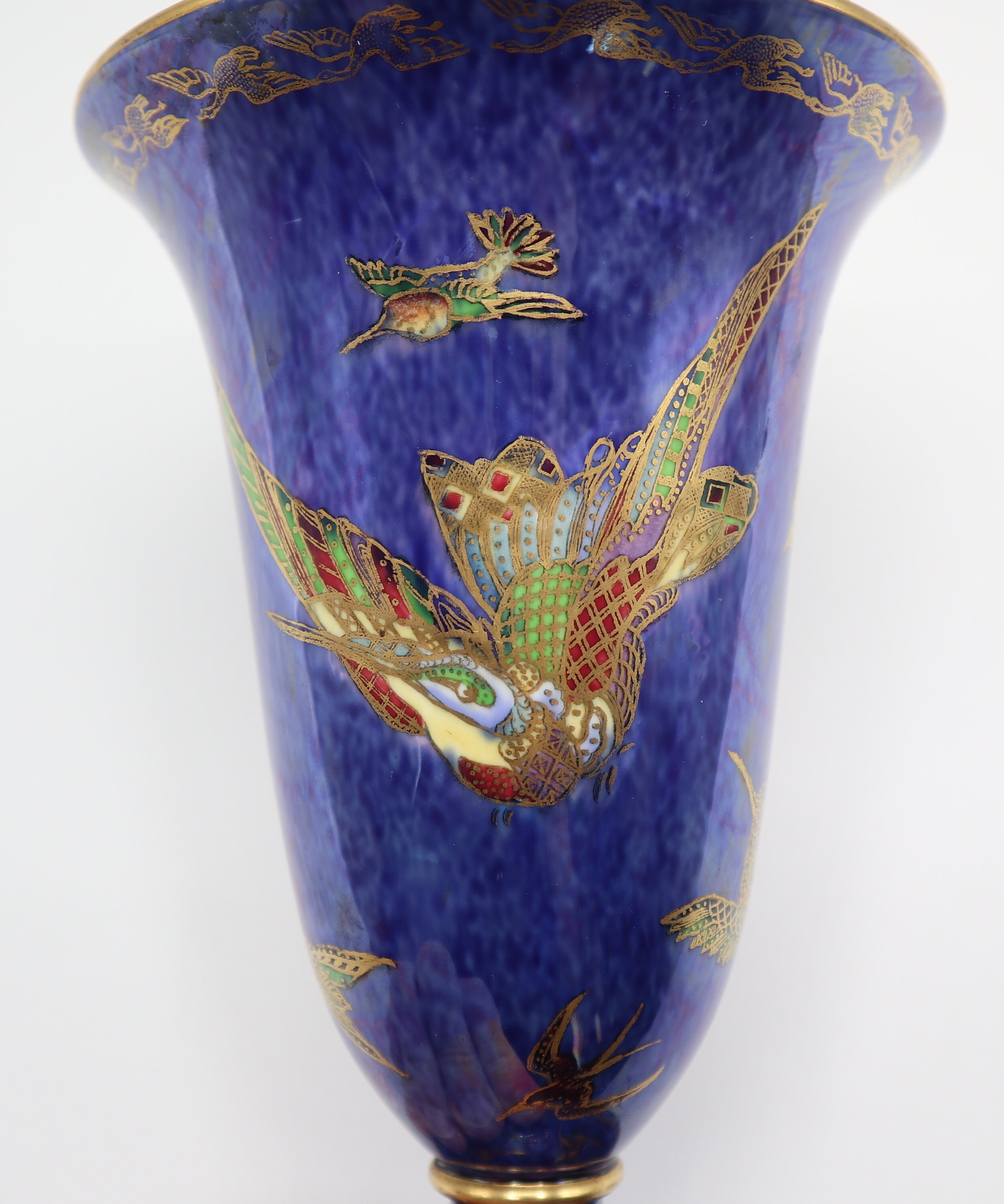 Wedgwood Hummingbird Vase Lustreware 1920s - Etsy