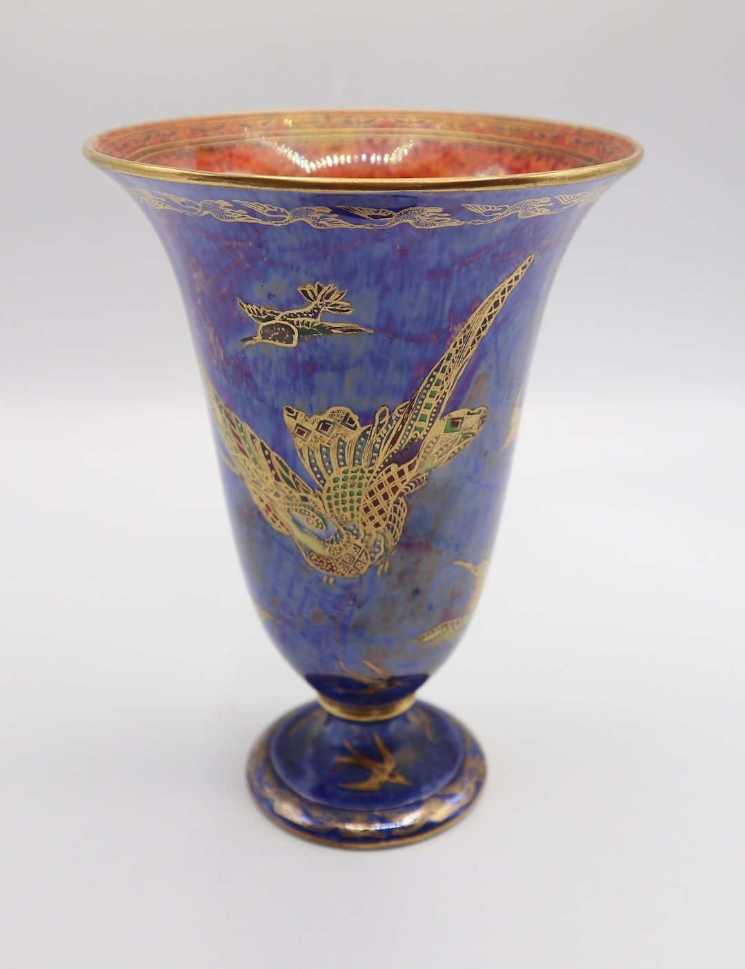 Wedgwood - Hummingbird Vase - Lustreware - 1920s - Etsy