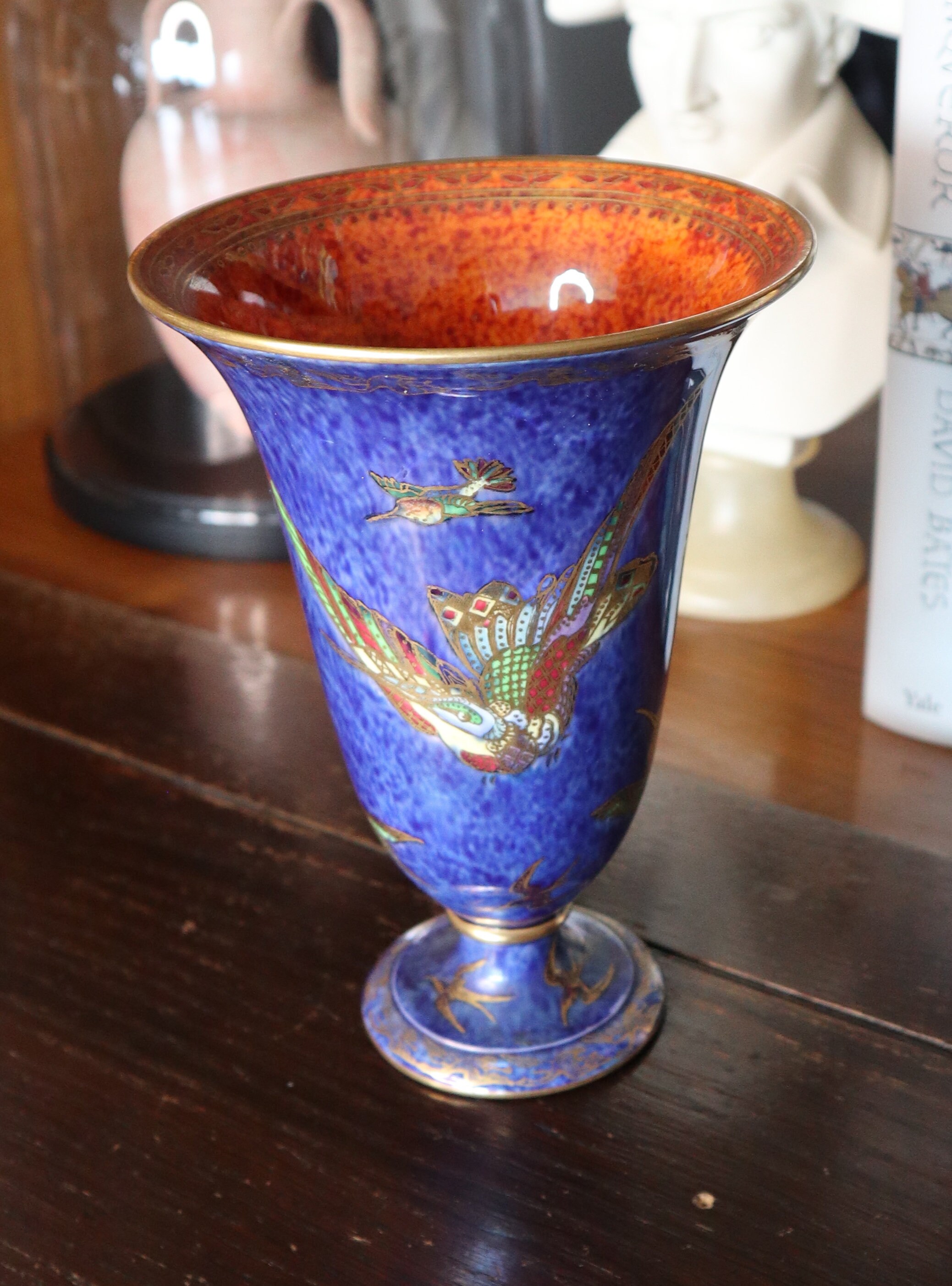 Wedgwood Hummingbird Vase Lustreware 1920s - Etsy