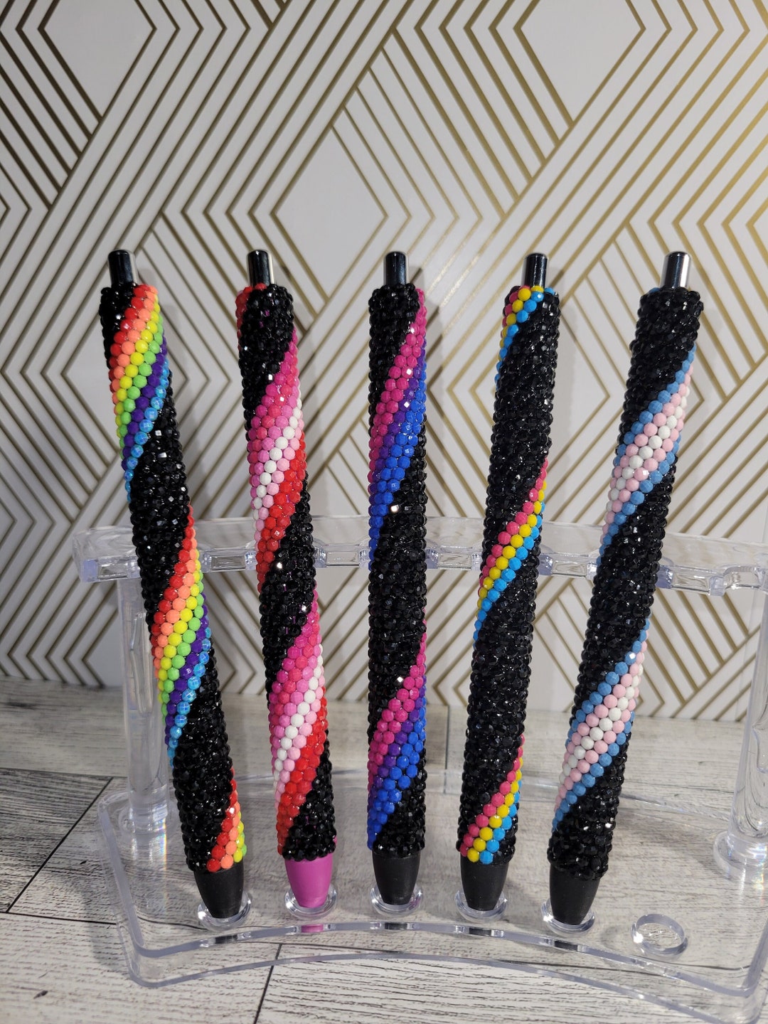 Pride Flag Pen Black Background - Etsy