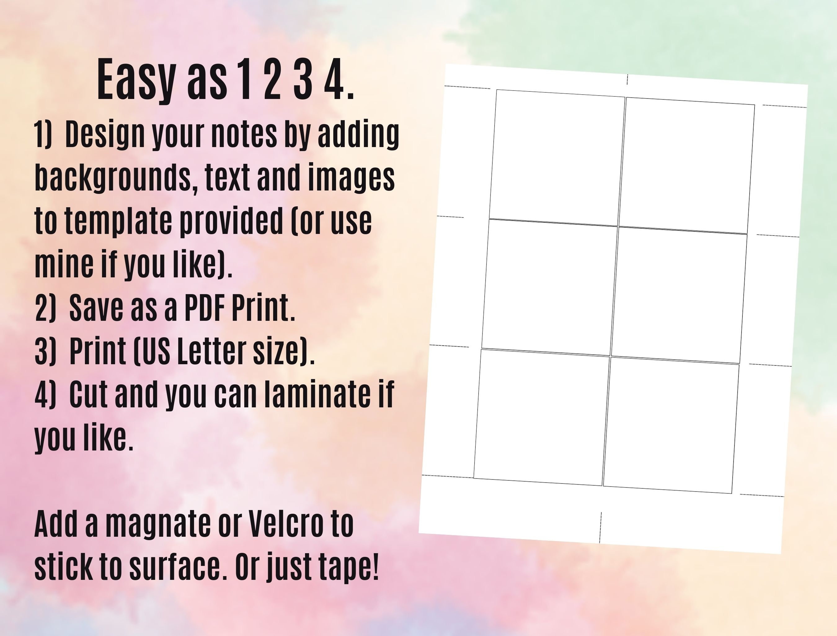 Custom 3 X 3 Inch Sticky Notes | Personalized 3 X 3 Notes | Notecard ...