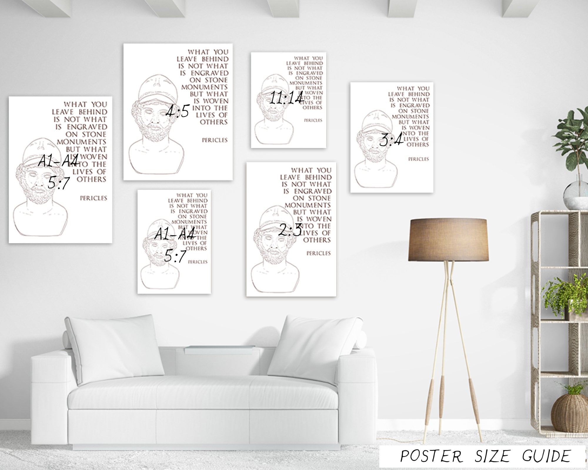 Pericles Quotation Poster, What You Leave Behind, Student Teacher Gift ...
