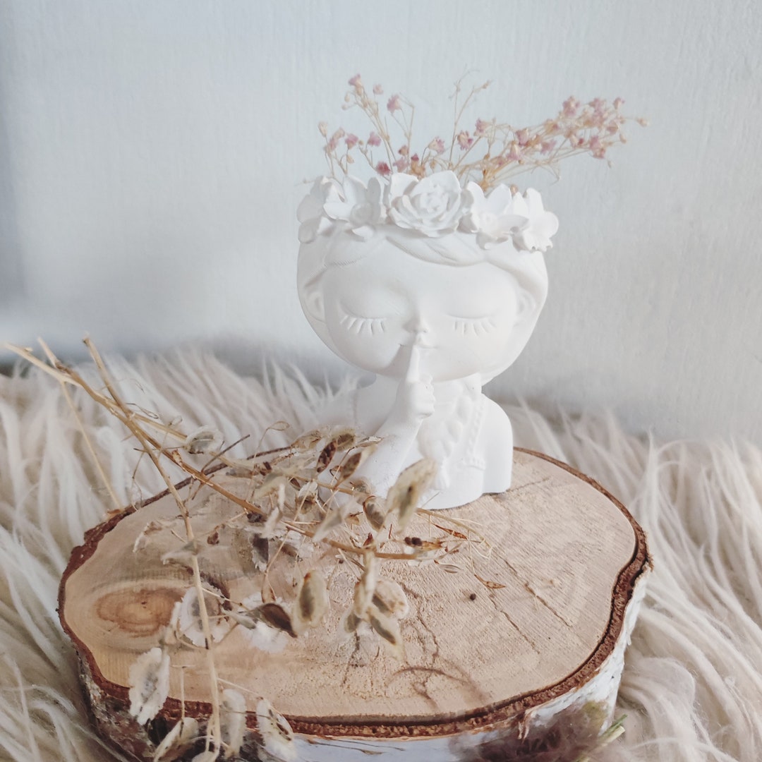 Ceramic Flower Pot Girl Girl Gift Home Decoration - Etsy