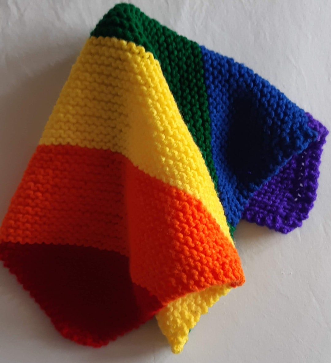 Knit Baby Lovey in Rainbow Pride Flag Colours - Etsy