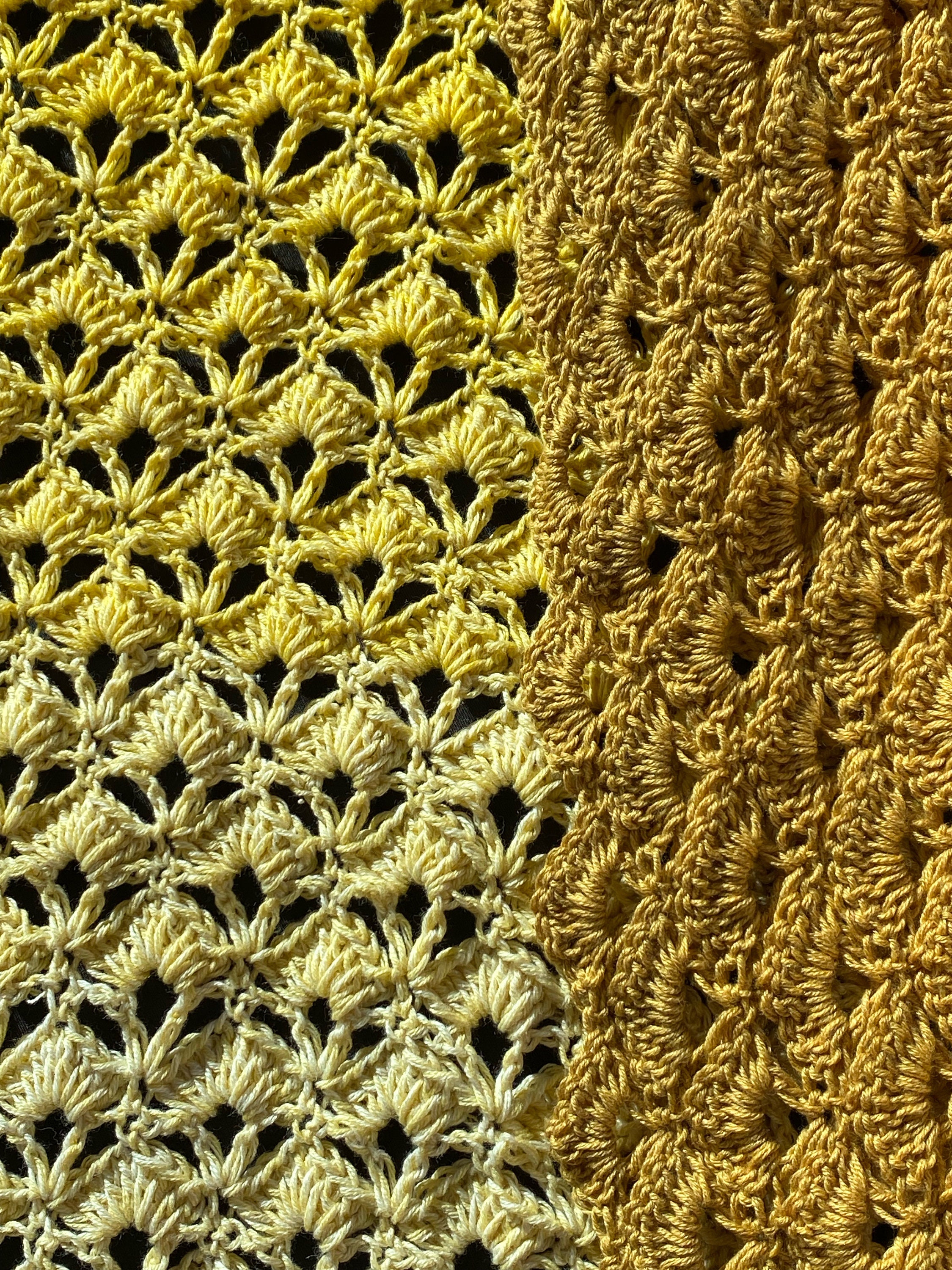 Yellow and Gold Shells Shawl - Etsy