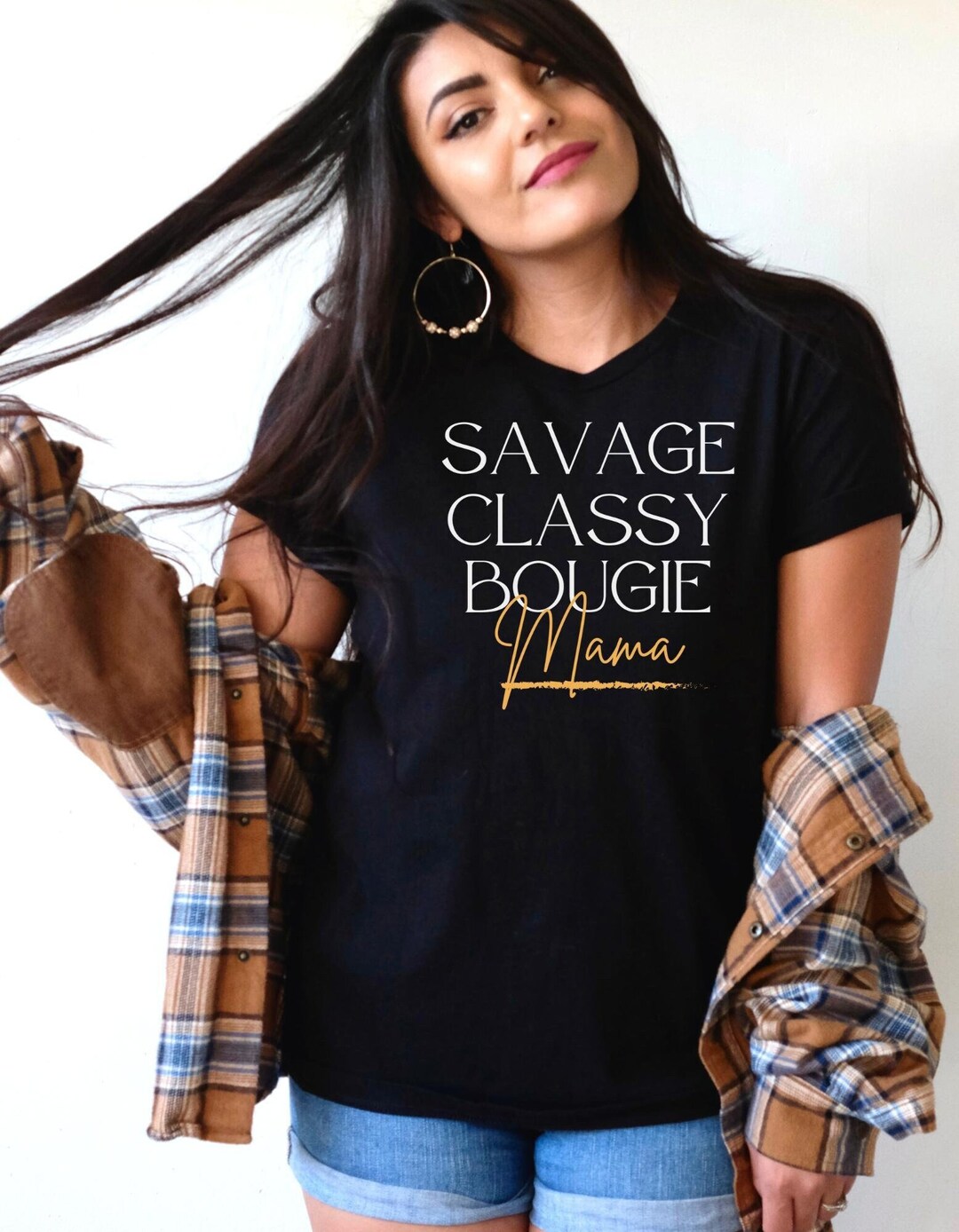 Savage Classy Bougie Mama T-shirt, Women Shirt, Savage T-shirt, Bougie ...