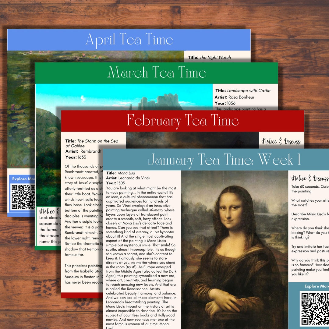 1 Year of Art, Poetry & Music Appreciation (bundle 12 Months + Advent ...