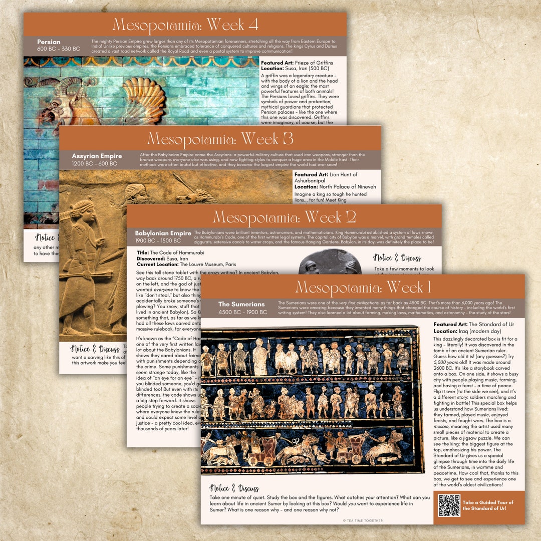 New! Ancient Mesopotamia - Tea Time Together™: Ancient History Edition ...