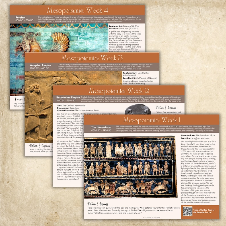 New! Ancient Mesopotamia - Tea Time Together™: Ancient History Edition ...