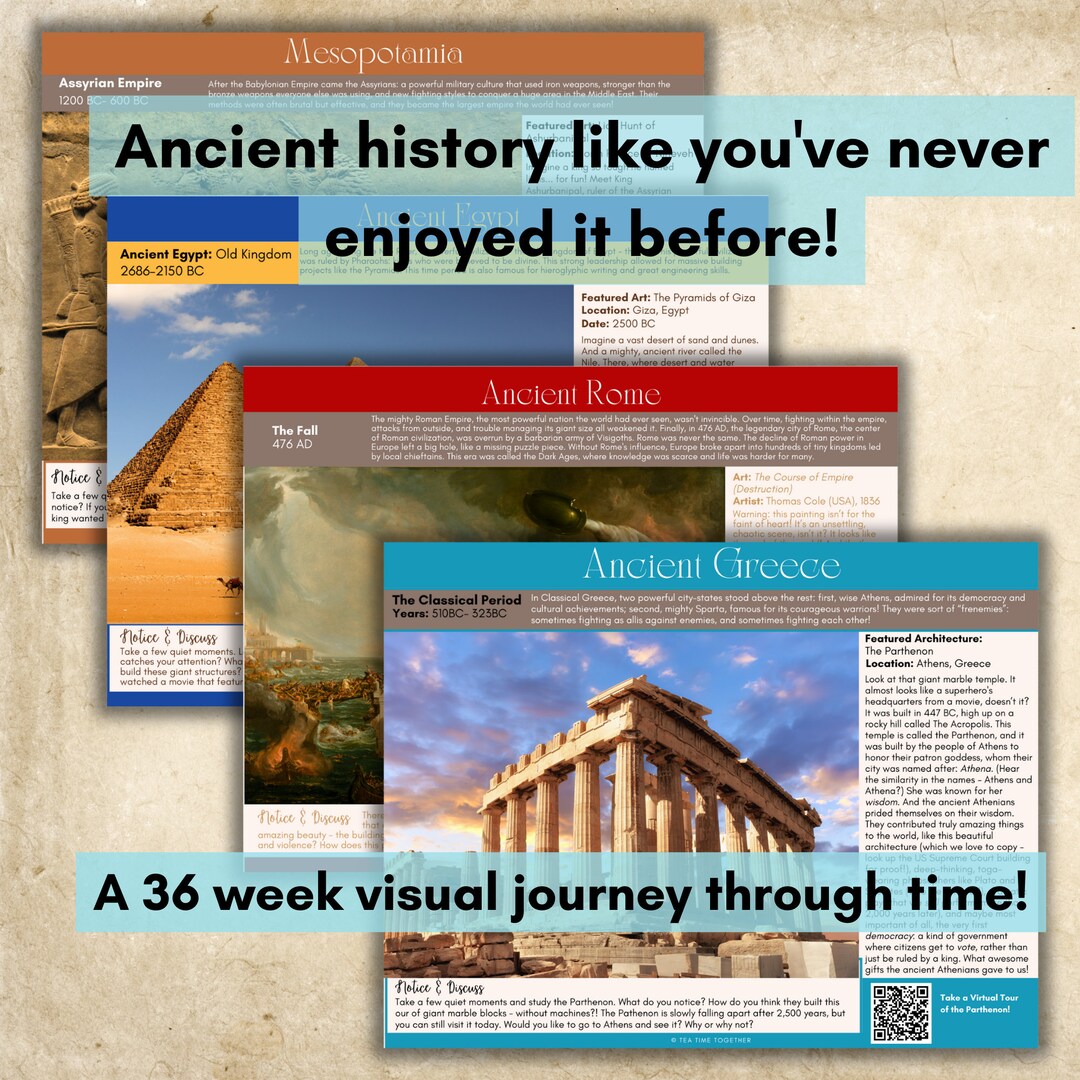 Bundle: Ancient History - Tea Time Together™ - 9 Units - Creation to ...