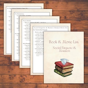 Social Etiquette & Manners Tea Time Guide: Homeschool Curriculum ...