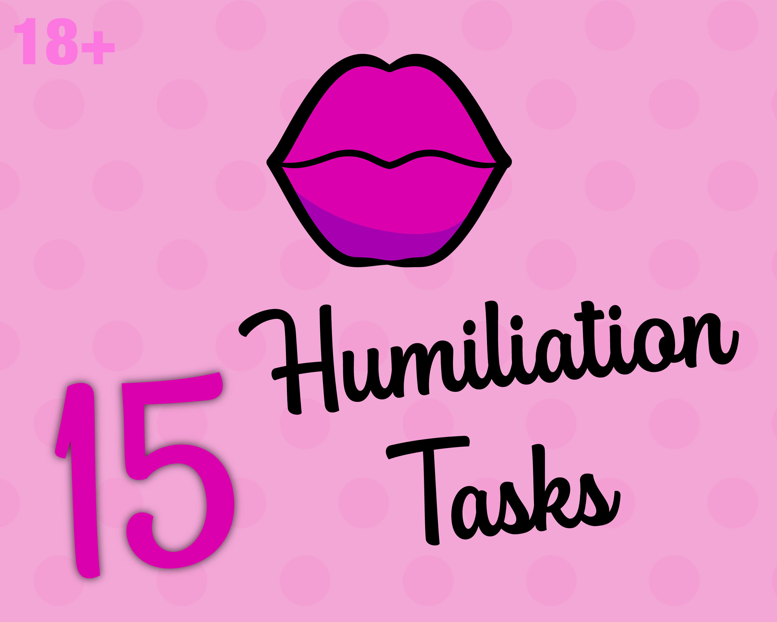 15 Humiliation Tasks for Sissys & Femdoms - Etsy