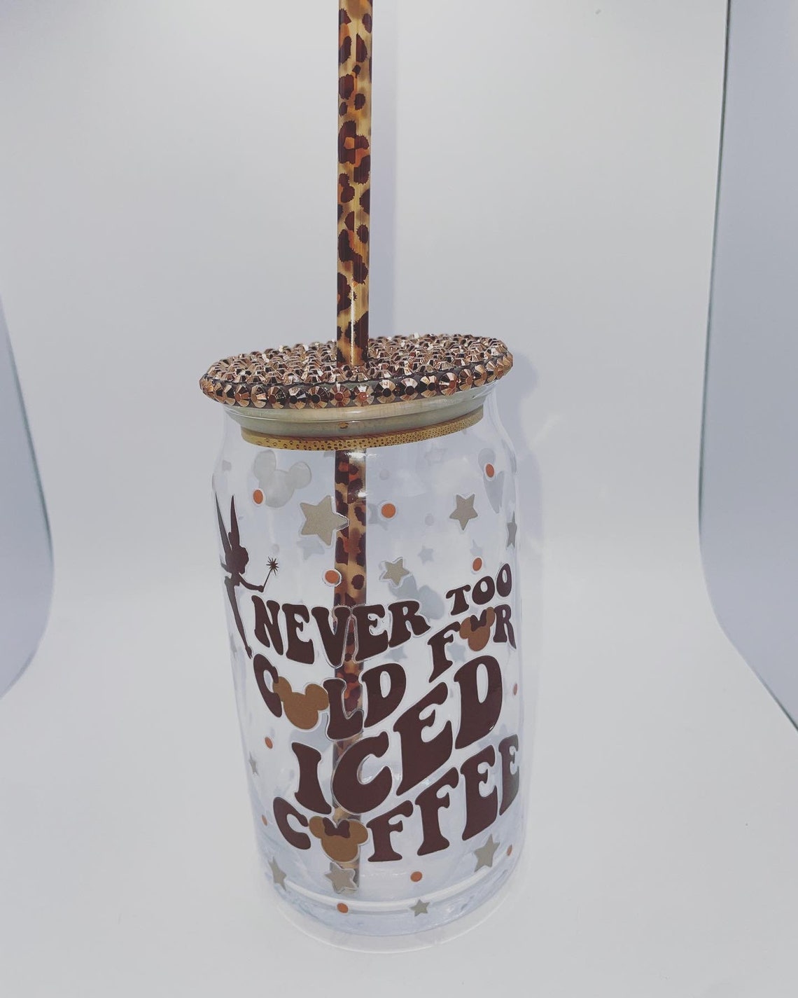 Glass Can Cup Never Too Cold - Etsy