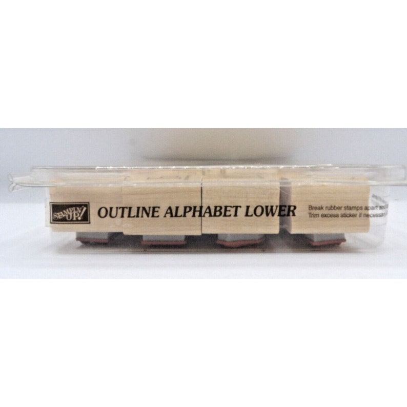 Stamp Set of 28 Stamps "outline Alphabet Lower" Stampin' Up! ©1998 @ 1 ...