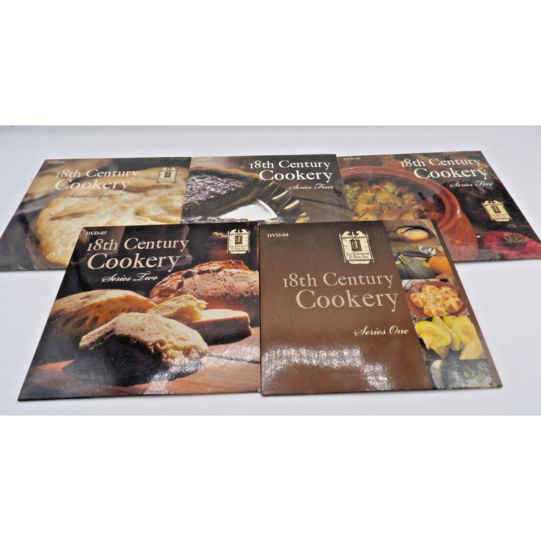 18th Century Cookery DVD Set of 5 Series 1-5 Vol 4-8 Jas Townsend & Son ...