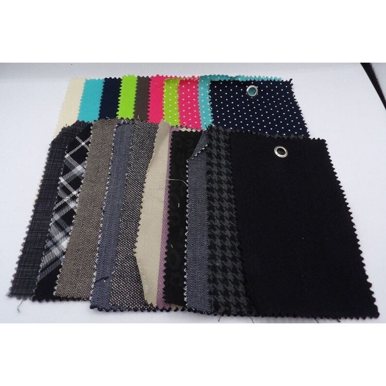 Assorted Fabric Swatches for Crafts Lot of 20 Pc. Woven Fabric 8 1/2"x ...