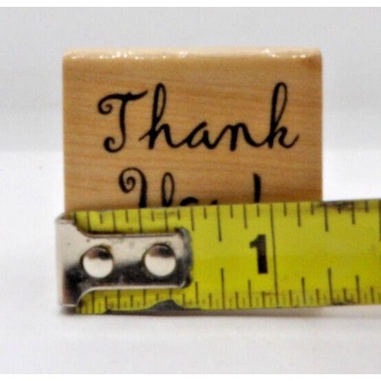 Stamp "thank You" in Script Stampin' Up! ©2000 Wood/rubber 1 "x 1" - Etsy