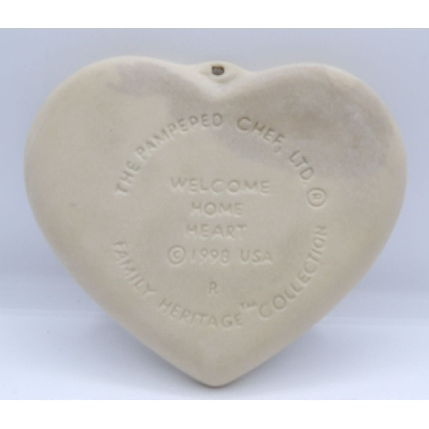 Pampered Chef "welcome Home Heart" ©1998 Family Home Collection Pie ...