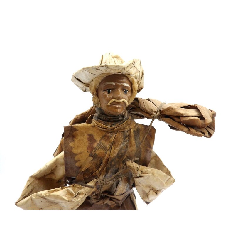 Viejito Papel Mache Old Man W Mat on Back Papier Mache 12x3.5x3.5 ...