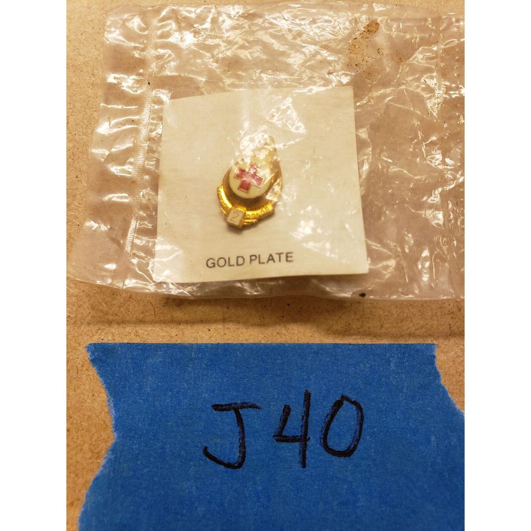 Red Cross Blood Donor Pin Gold Plate NIP - Etsy