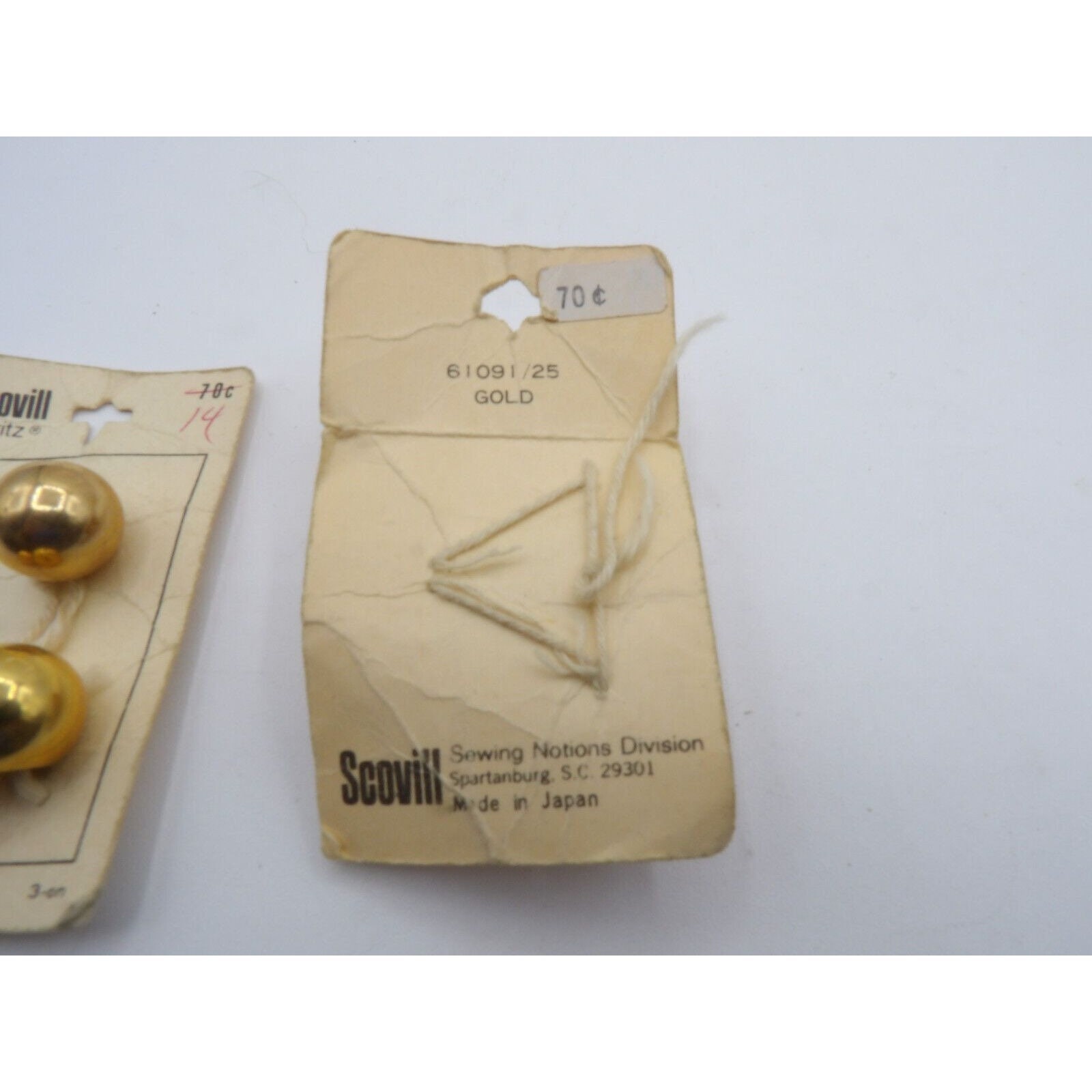 6-plastic Gold Ball Buttons Scovill Japan Vntg 1/2 2 - Etsy
