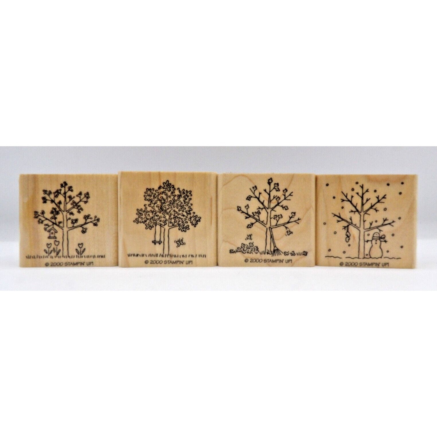 Stamp Set A Tree for All Seasons Stampin' Up! ©2000 4 Stamps Spring ...