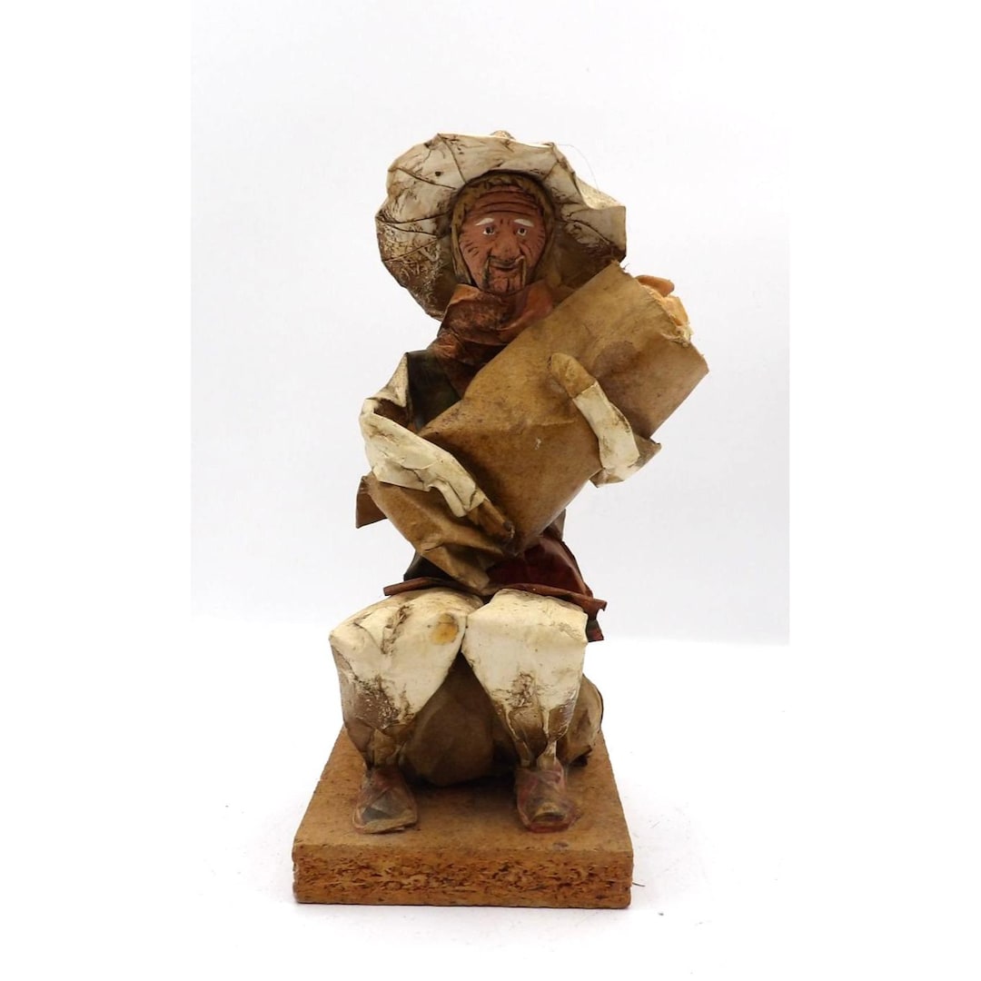 Viejito Papel Mache Old Man Seated W Bag of Corn 8.5x3.5x3.5 Mexico - Etsy